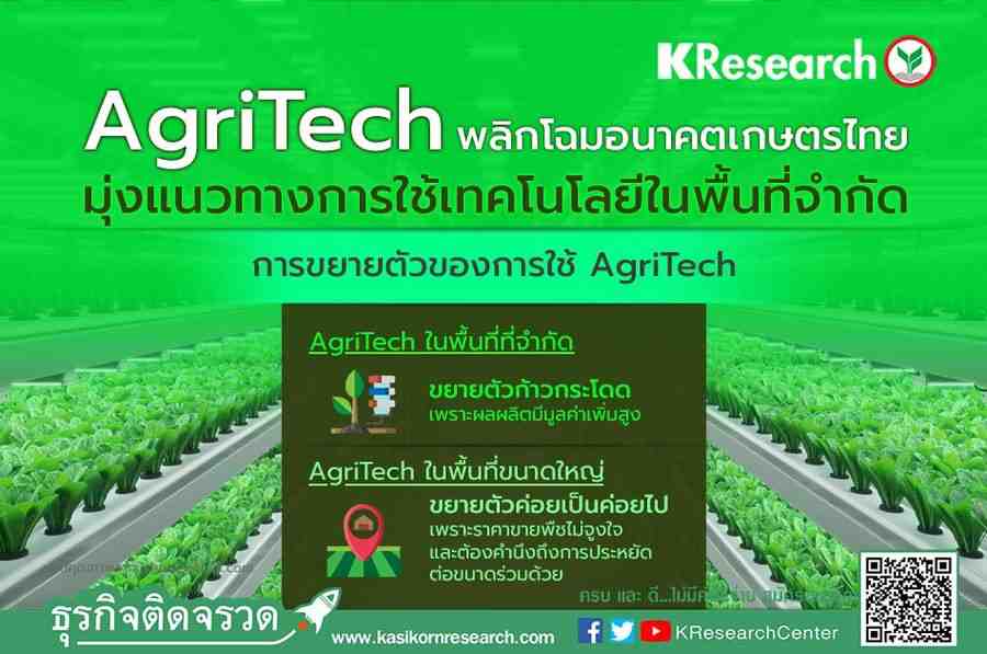 AgriTech พลิกโฉมอนาคตเกษตรไทย มุ่งแนวทางการใช้เทคโนโลยีในพื้นที่จำกัด ...