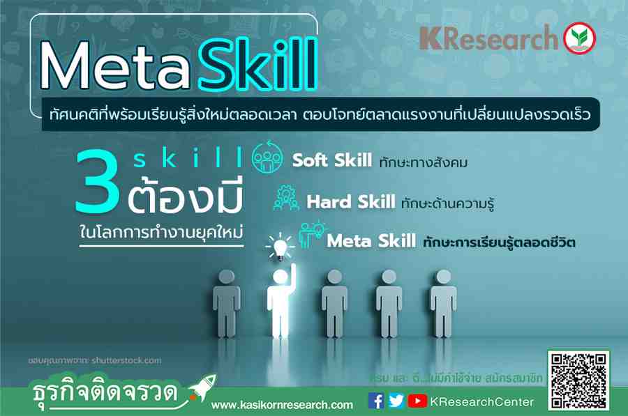 Meta Skill ทัศนคติที่พร้อมเรียนรู้สิ่งใหม่ตลอดเวลา ตอบโจทย์ตลาดแรงงาน ...